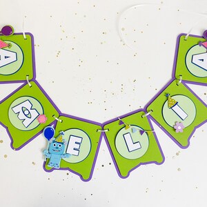 Custom Name Banner Monsters Inc Banner, Monsters Inc Birthday Party ...