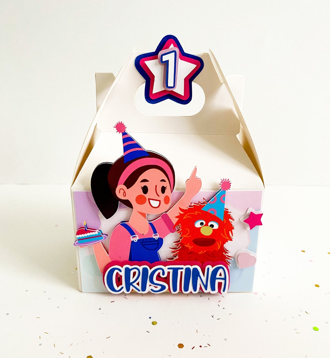 Custom Set of 3D Ms. Rachel Favor Box, Ms. Rachel Party, Ms. Rachel ...
