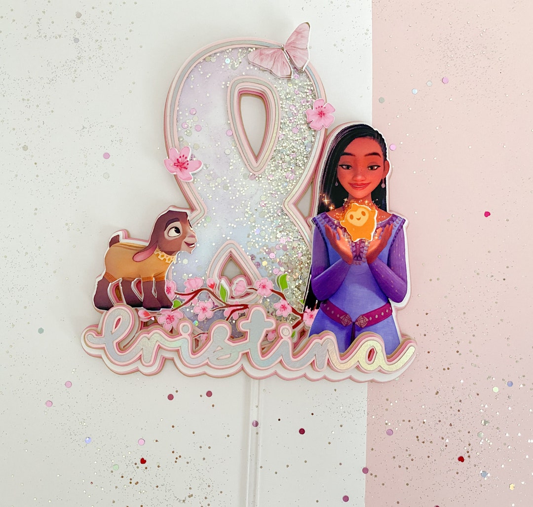 3D Asha Cake Topper, Wish Birthday Party, Wish Party Decorations ...