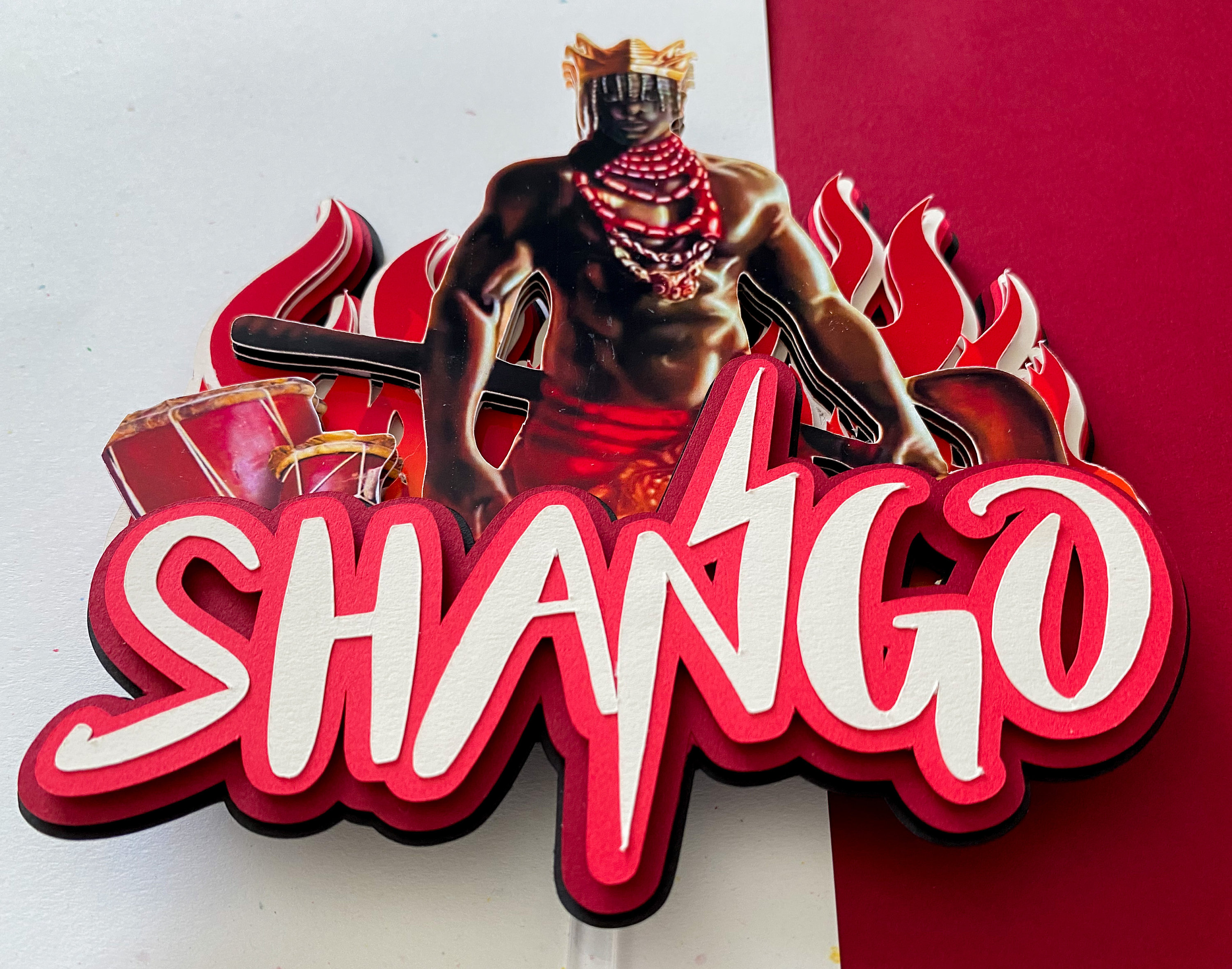 3D Shango Cake Topper Fiesta Para Shango Decoraciones Para - Etsy
