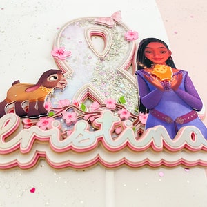 3D Asha Cake Topper, Wish Birthday Party, Wish Party Decorations ...