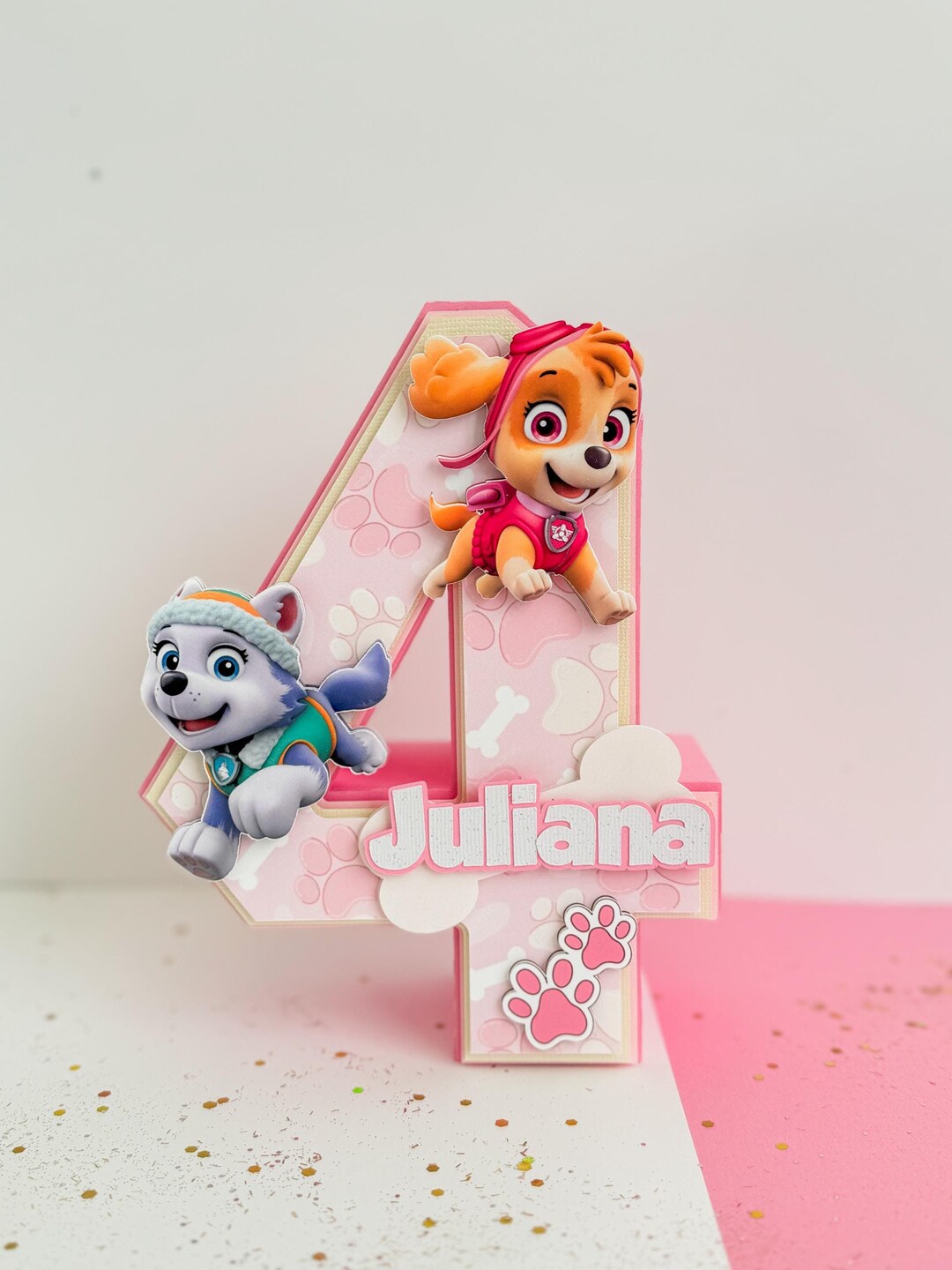 Paw Patrol 3D Letters, Skye and Everest Birthday Party, Skye and ...
