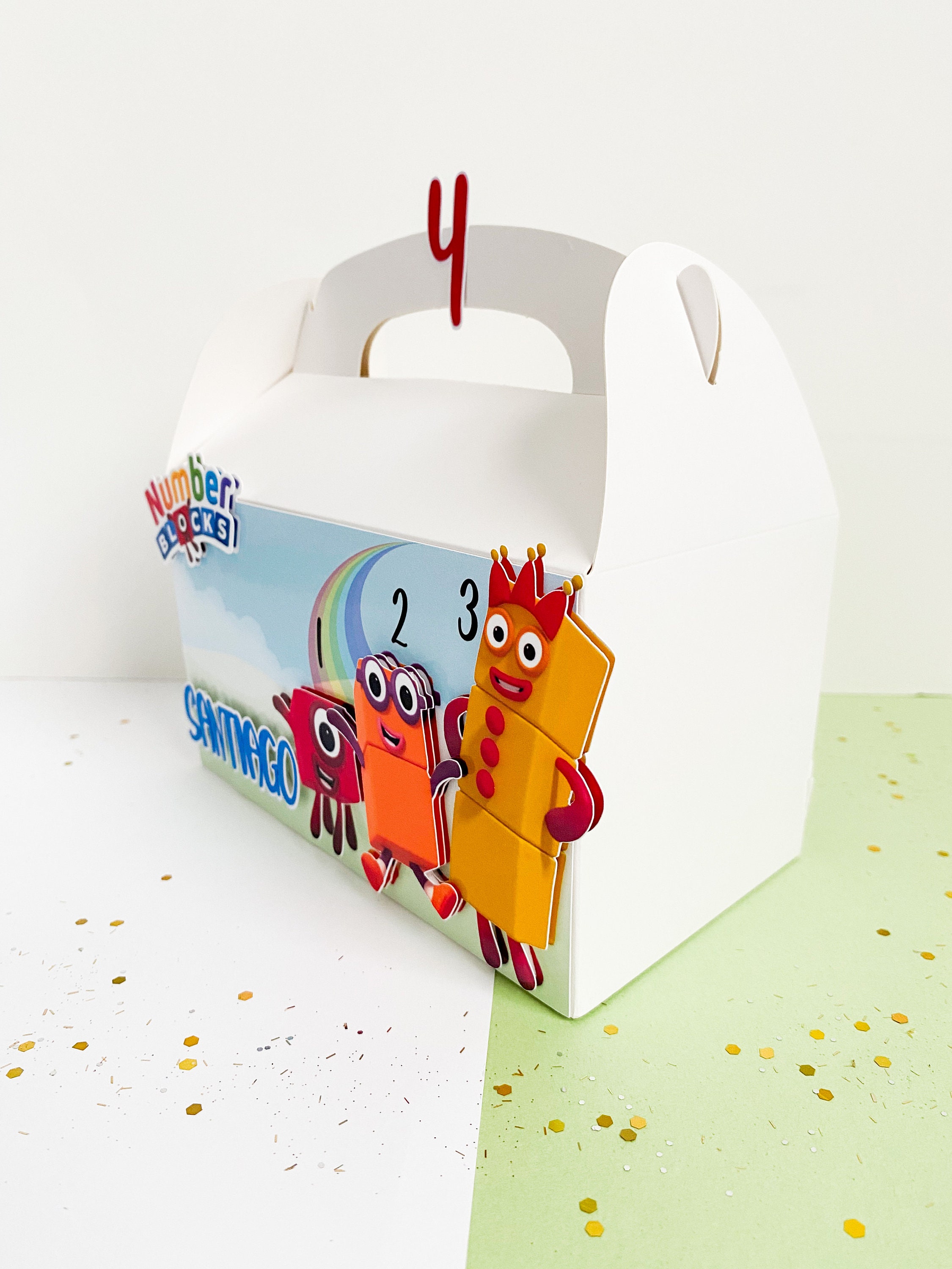 Custom Set of 3D Numberblocks Favor Box Numberblocks Party - Etsy México