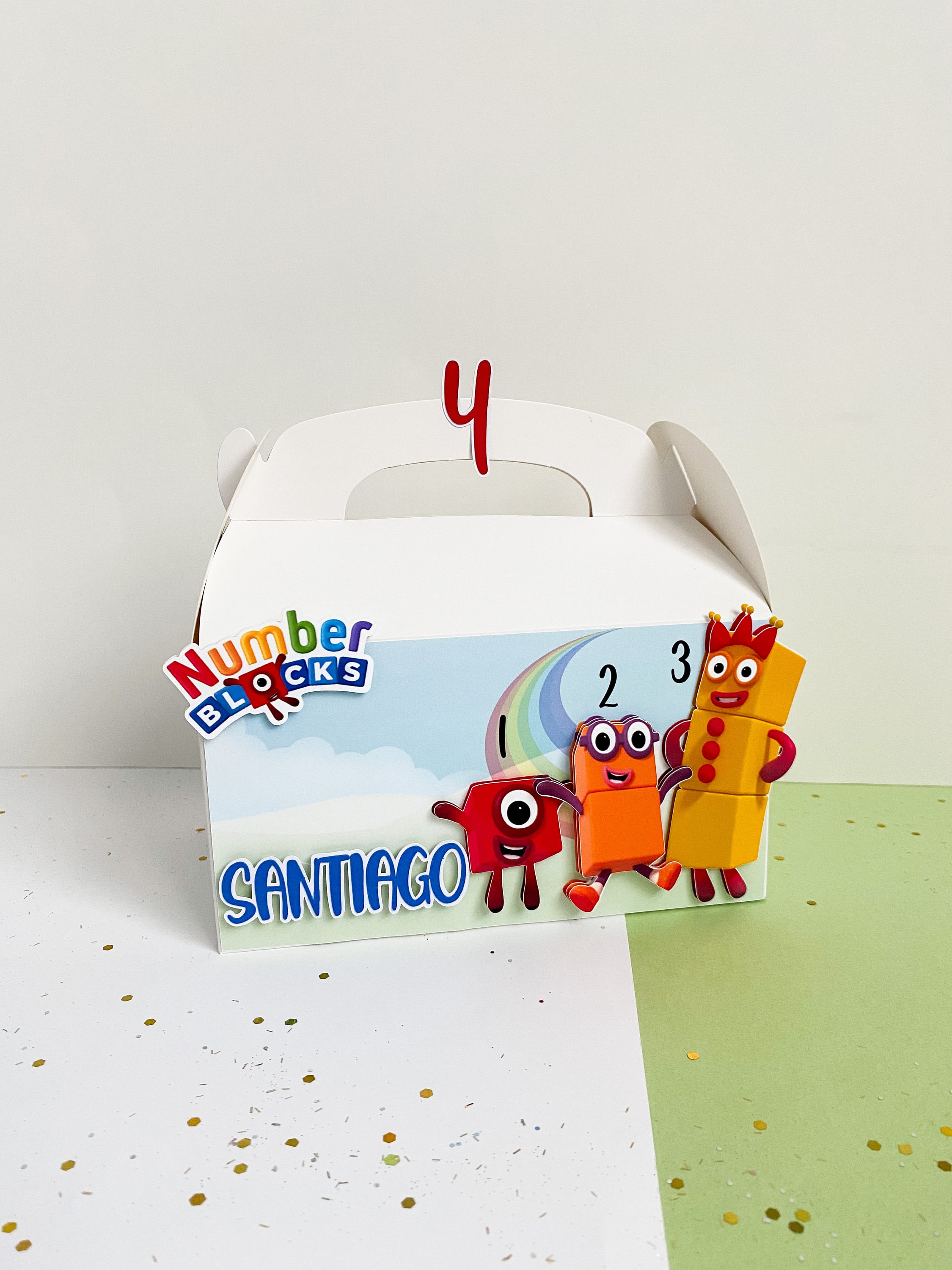 Custom Set of 3D Numberblocks Favor Box Numberblocks Party - Etsy México