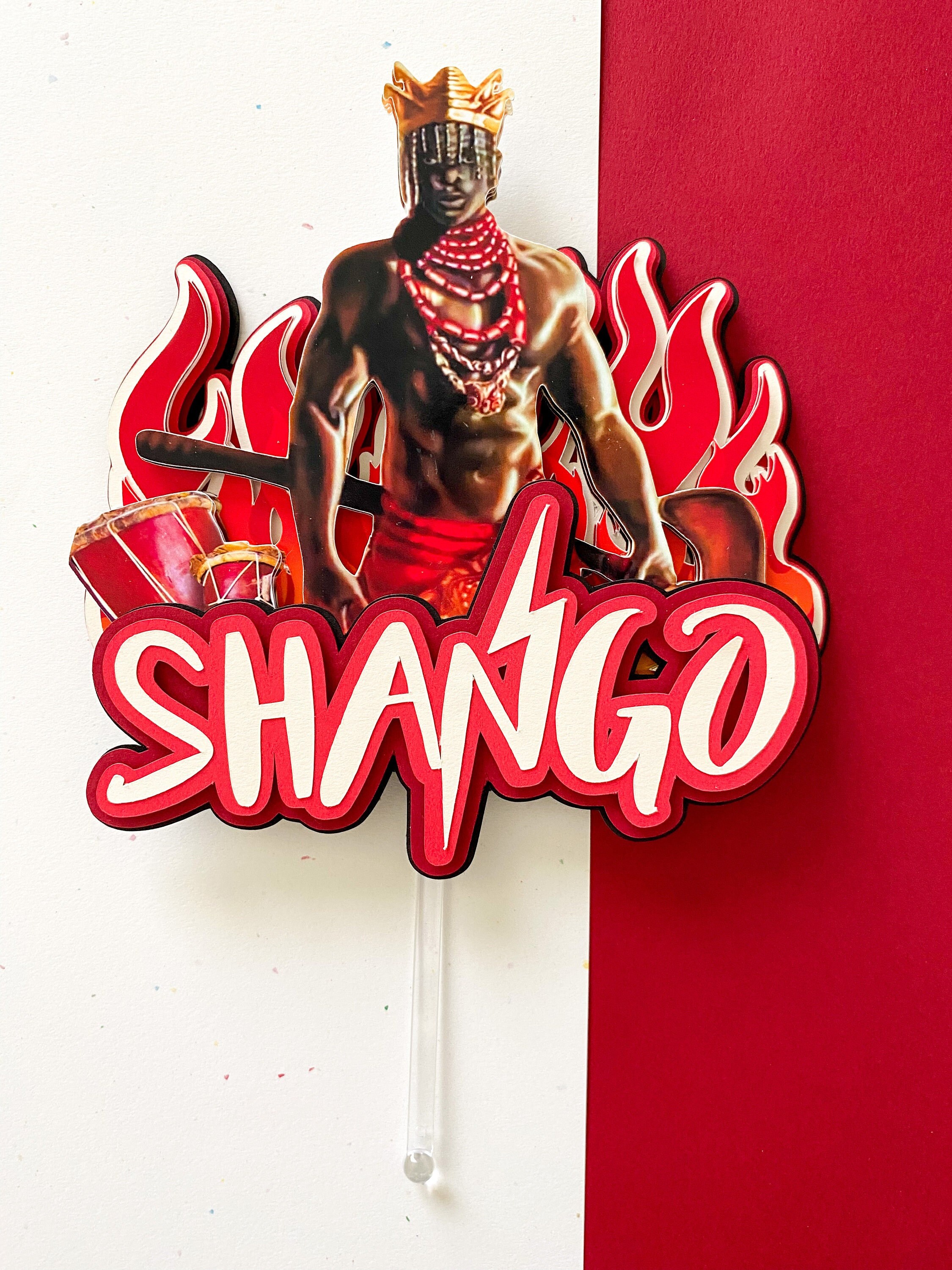 3D Shango Cake Topper Fiesta Para Shango Decoraciones Para - Etsy