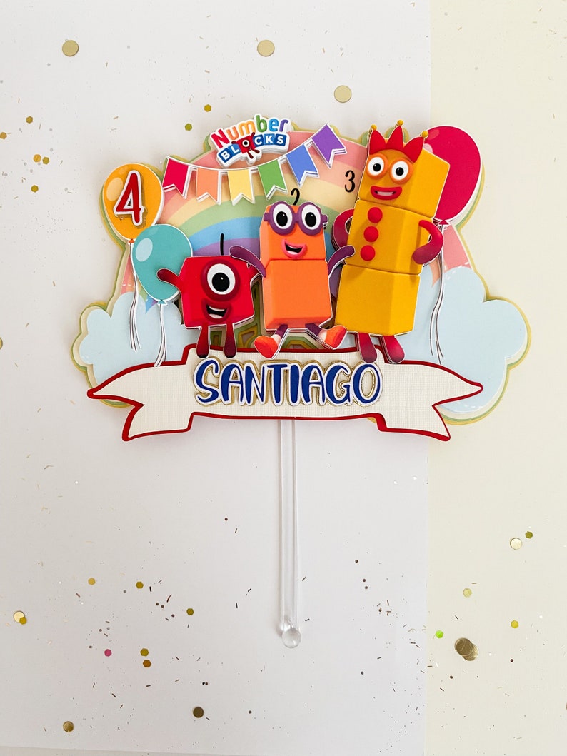 3D Numberblocks Cake Topper Numberblocks Birthday Party - Etsy