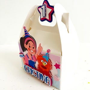 Custom Set of 3D Ms. Rachel Favor Box, Ms. Rachel Party, Ms. Rachel ...