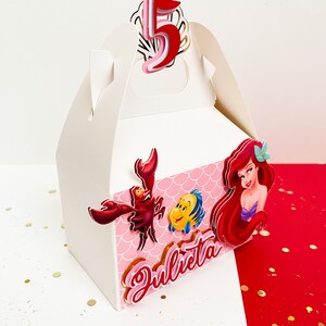 Custom Set of 3D the Little Mermaid Favor Box the Little - Etsy