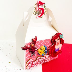 Custom Set of 3D the Little Mermaid Favor Box the Little - Etsy
