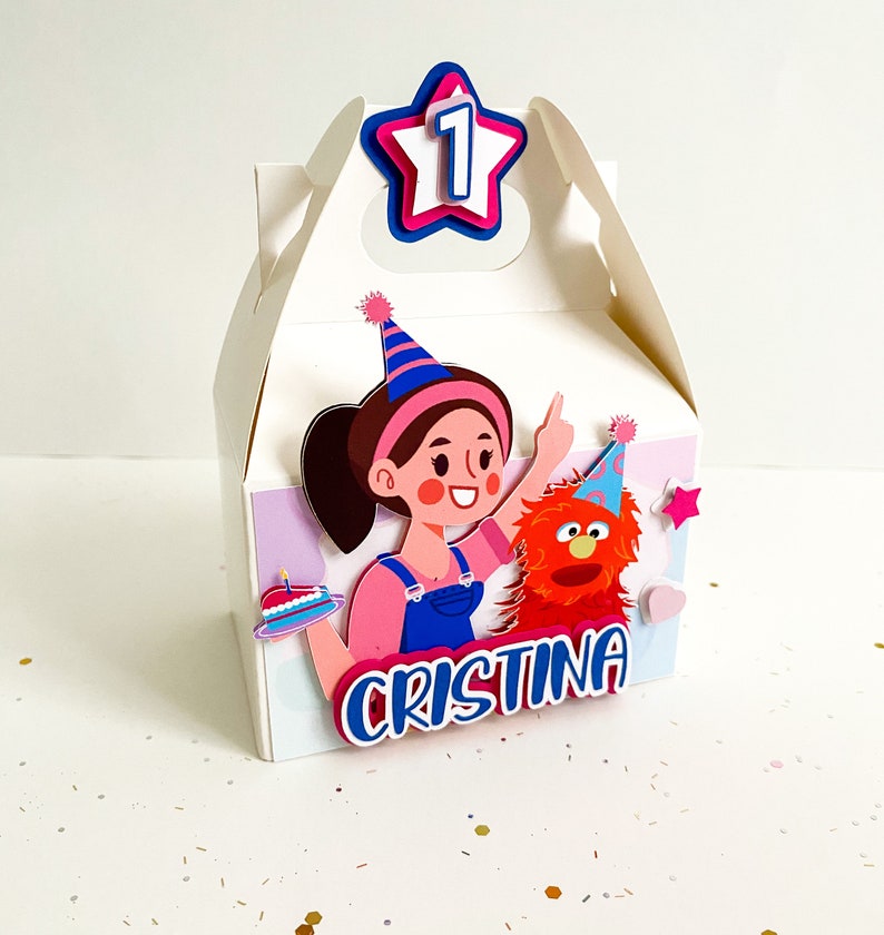 Custom Set of 3D Ms. Rachel Favor Box Ms. Rachel Party Ms. - Etsy