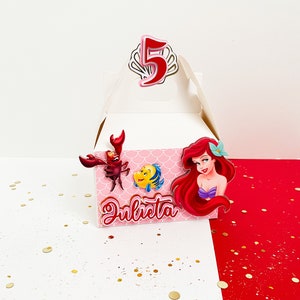 Custom Set of 3D the Little Mermaid Favor Box the Little - Etsy