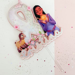 3D Asha Cake Topper, Wish Birthday Party, Wish Party Decorations ...