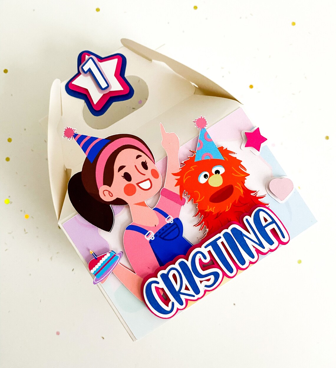 Custom Set of 3D Ms. Rachel Favor Box Ms. Rachel Party Ms. - Etsy