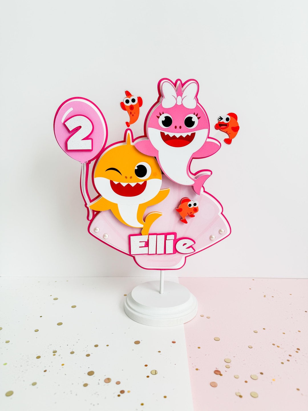 Baby Shark Centerpiece, Baby Shark Birthday Party Decor, Baby Shark ...