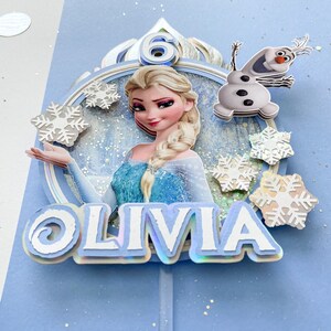 Custom 3D Frozen Cake Topper Frozen Party Elsa Inspired Cake - Etsy