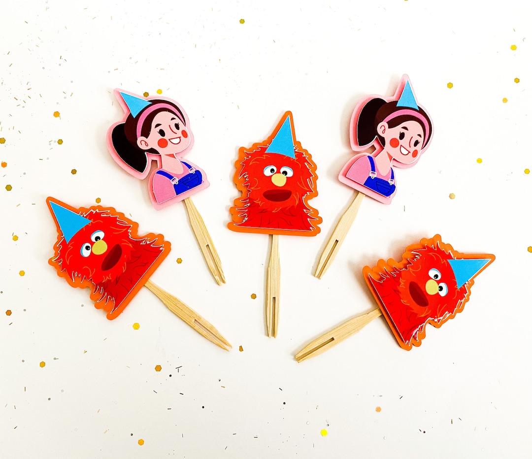 Set of 12 3D Ms. Rachel Cupcake Toppers, Ms. Rachel Birthday Party, Ms ...