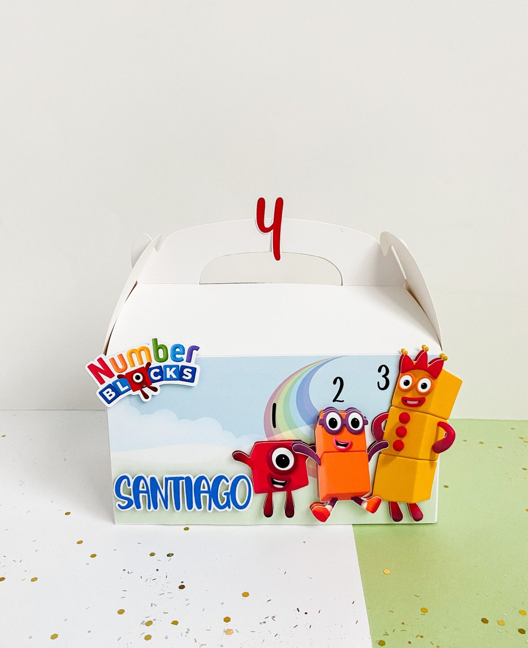 Custom Set of 3D Numberblocks Favor Box Numberblocks Party - Etsy México
