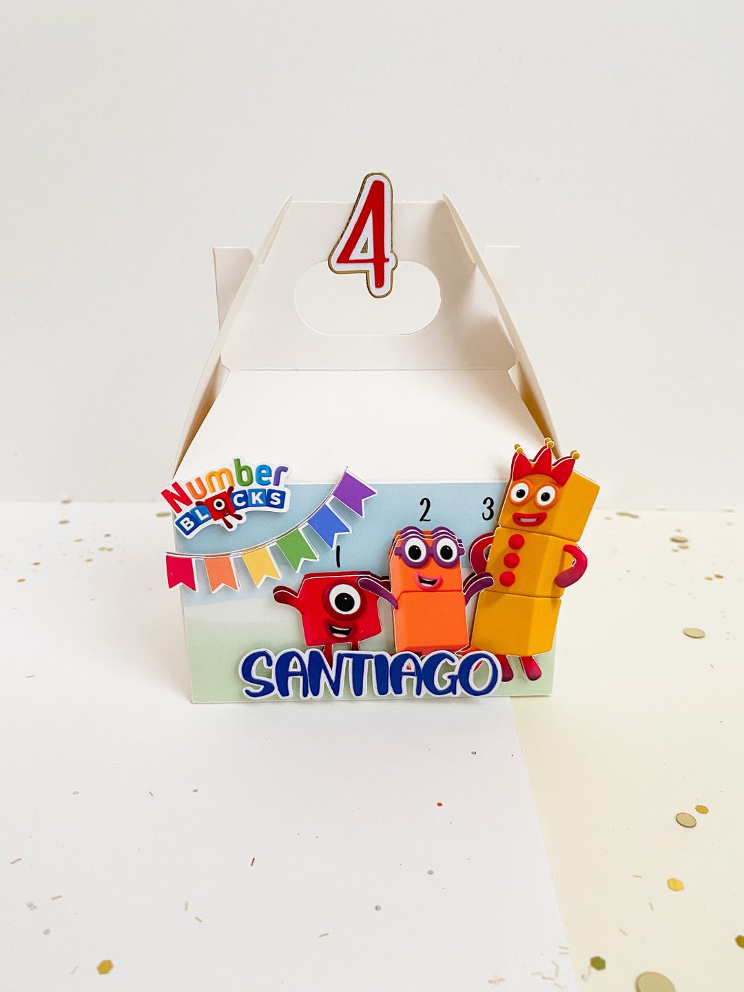 Custom Set of 3D Numberblocks Favor Box, Numberblocks Party ...