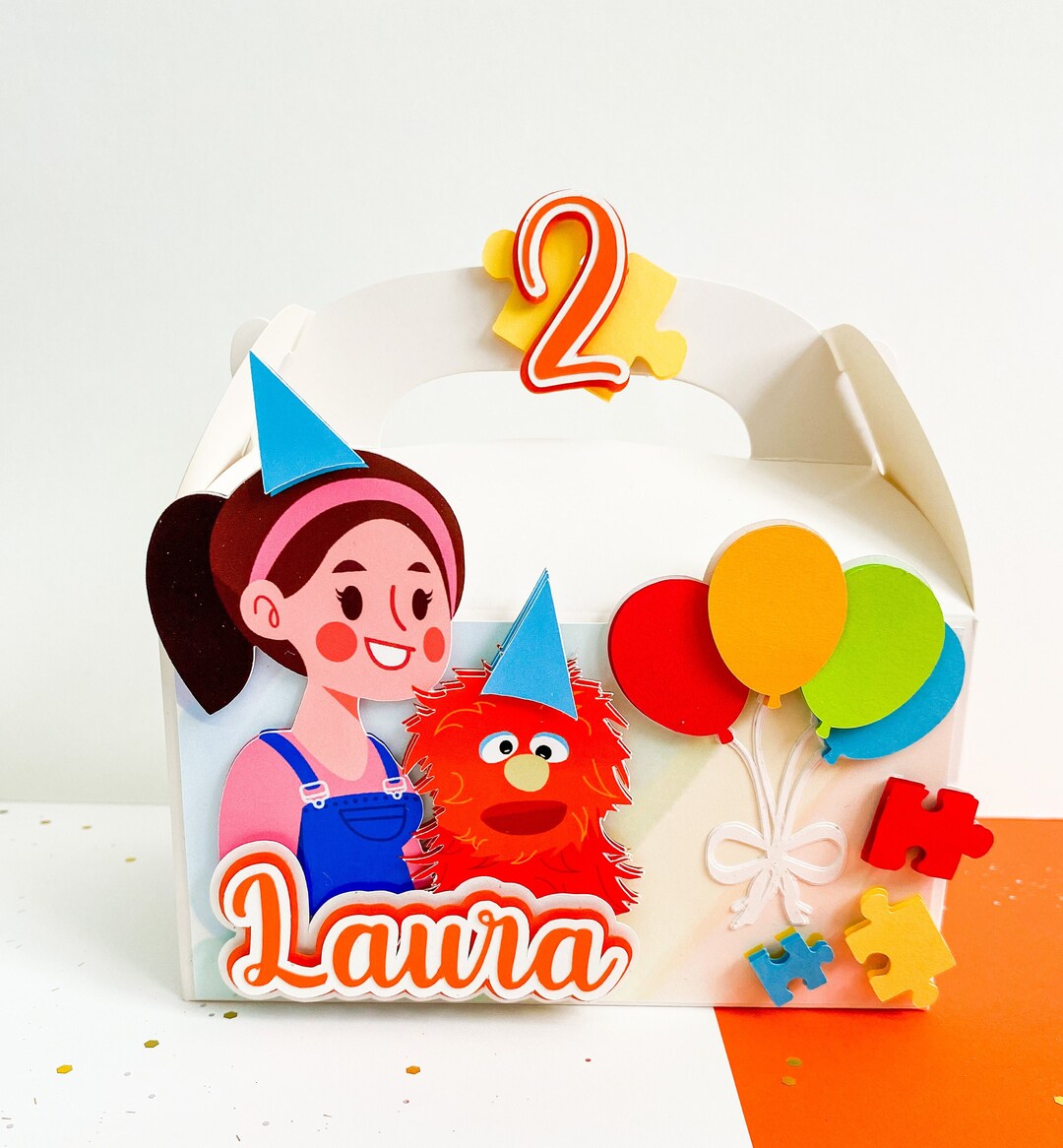 Custom Set of 3D Ms. Rachel Favor Box, Ms. Rachel Party, Ms. Rachel ...