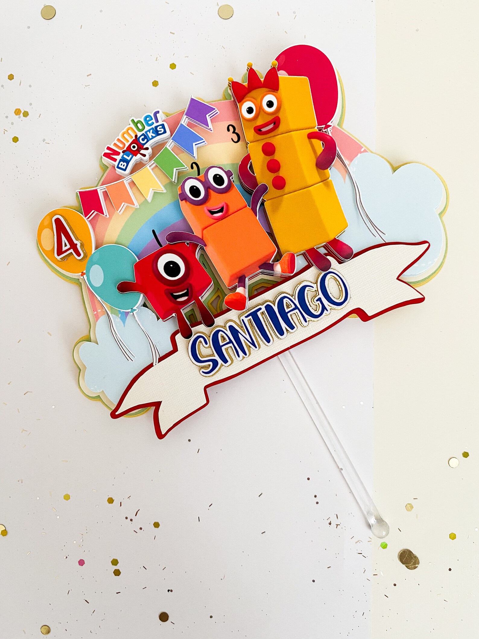 3D Numberblocks Cake Topper Numberblocks Birthday Party - Etsy