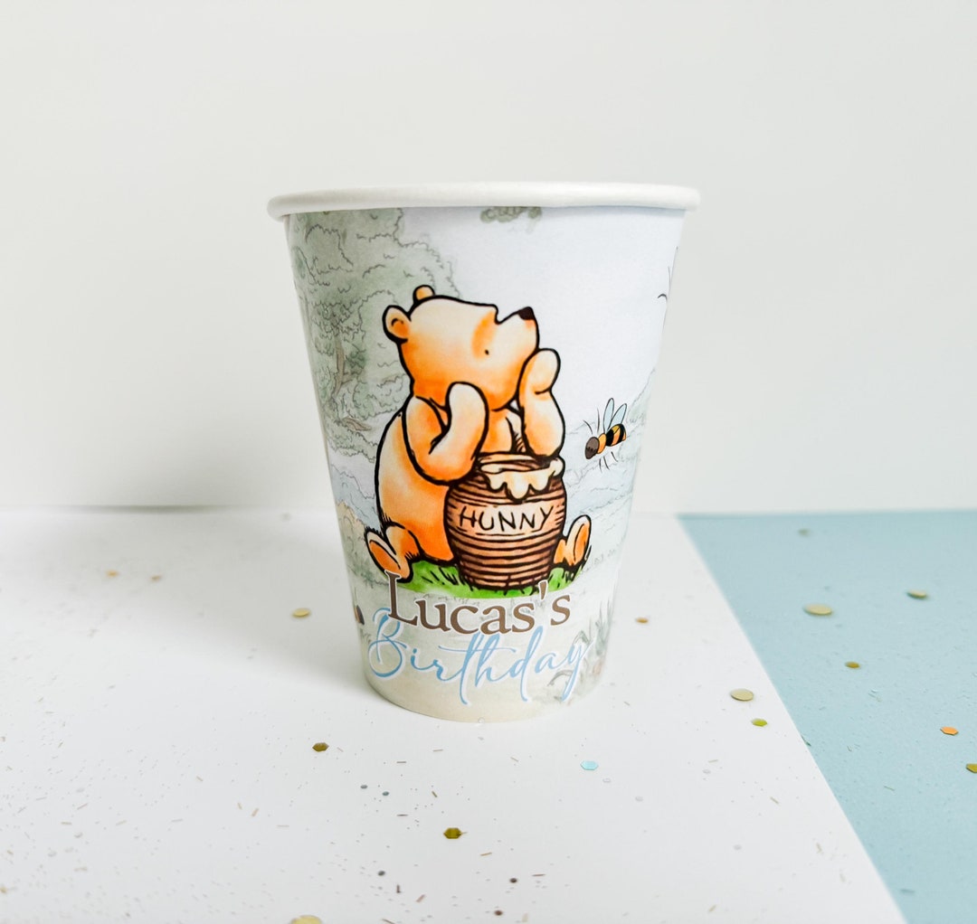 Custom Set of 20 Winnie the Pooh Party Cups 9oz, Winnie the Pooh ...