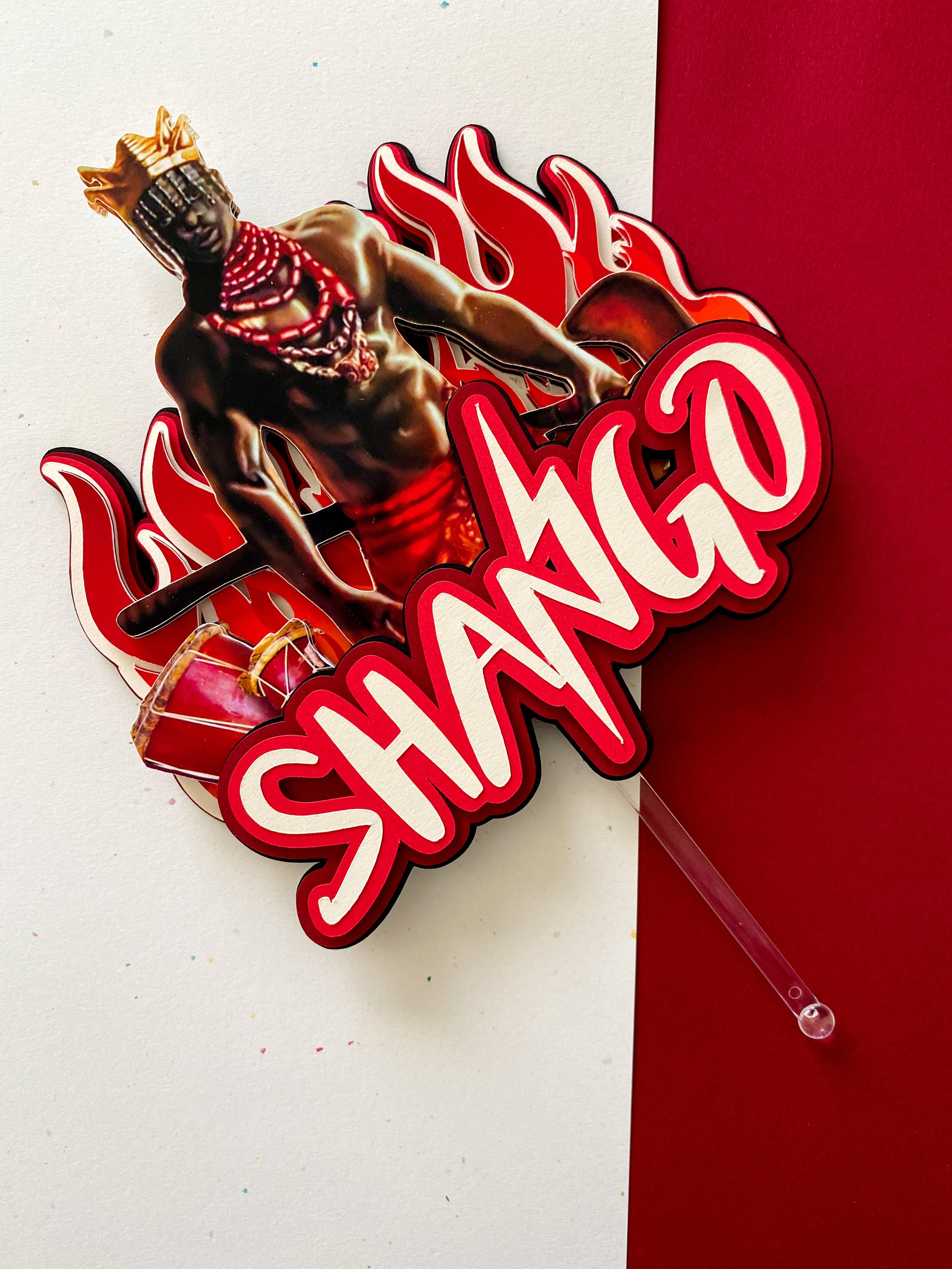3D Shango Cake Topper Fiesta Para Shango Decoraciones Para - Etsy