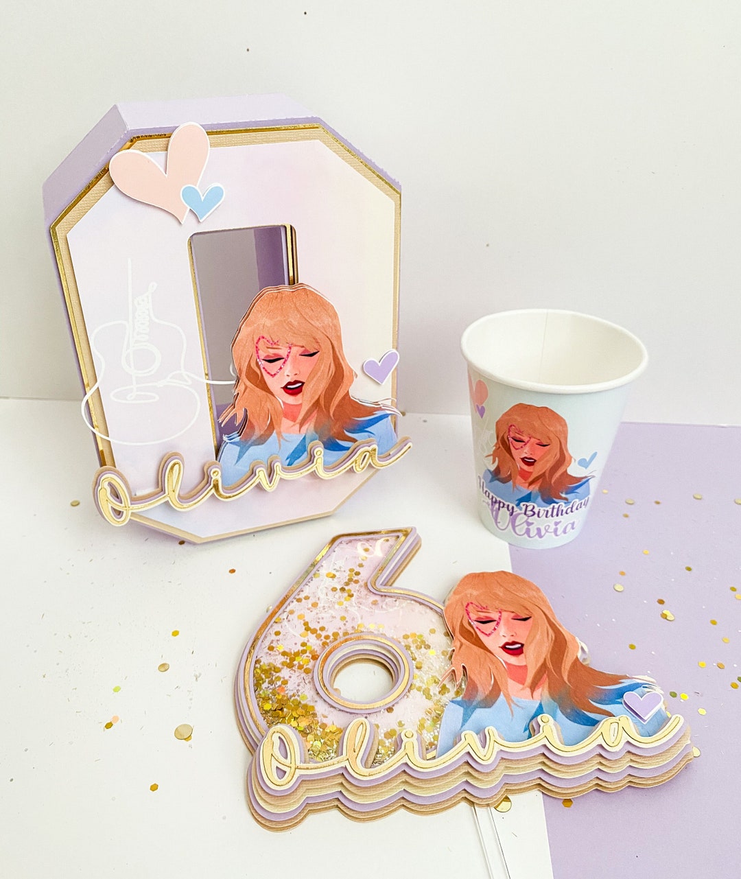 Custom Taylor Swift Birthday Party Set: Cake Topper, 3D Letter or ...