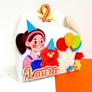 Custom Set of 3D Ms. Rachel Favor Box, Ms. Rachel Party, Ms. Rachel ...