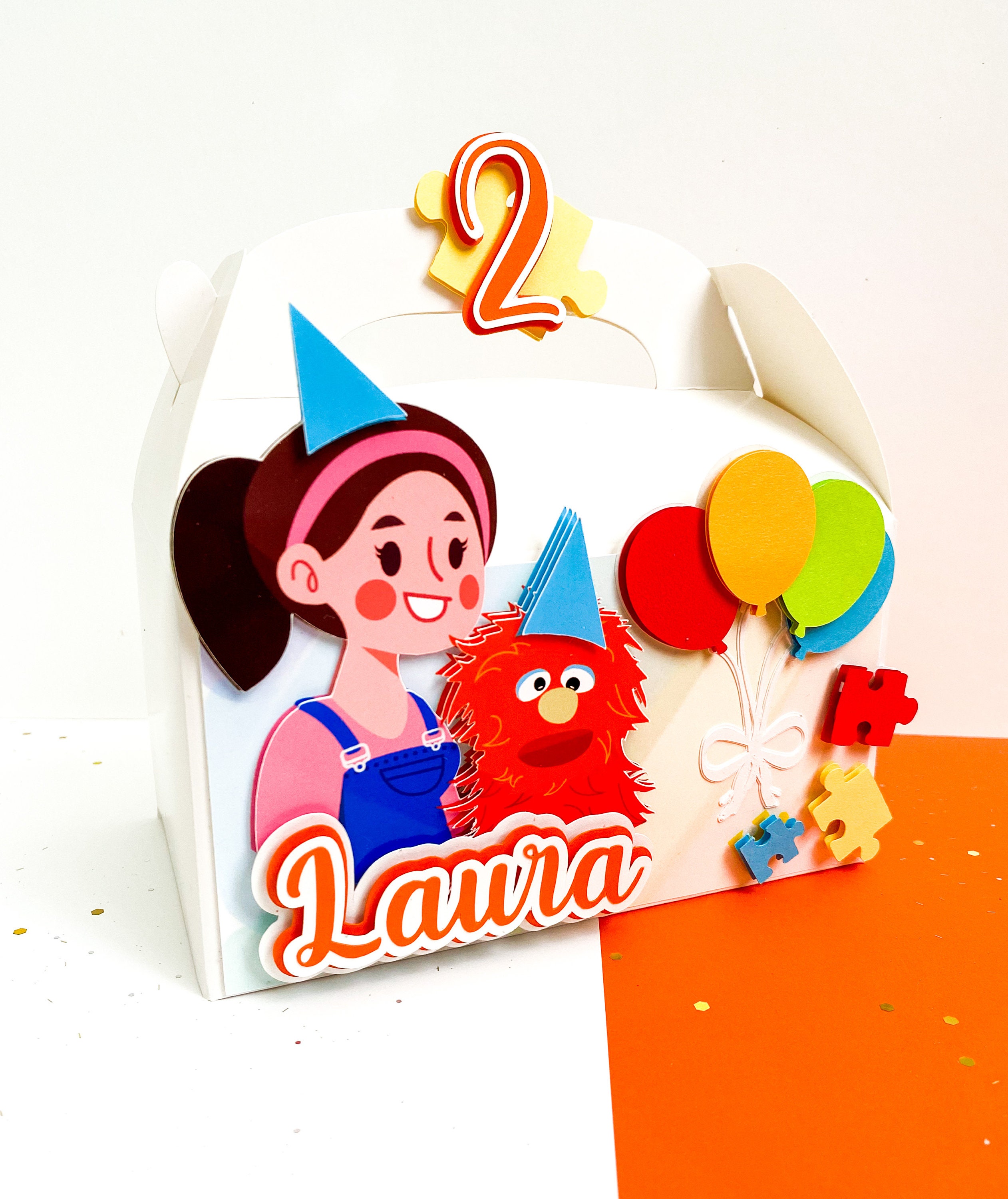 Custom Set of 3D Ms. Rachel Favor Box Ms. Rachel Party Ms. - Etsy