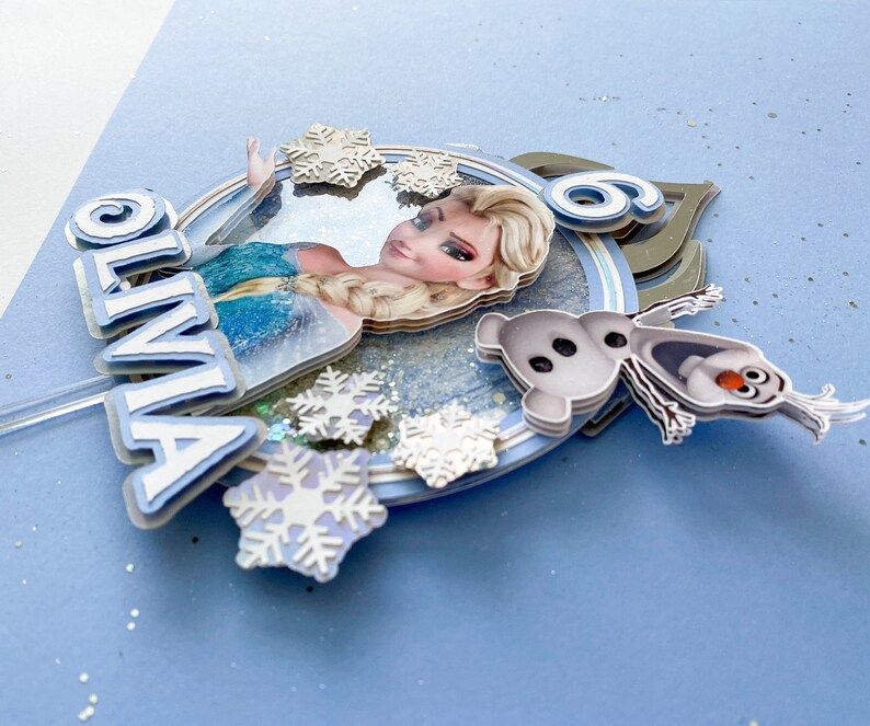 Custom 3D Frozen Cake Topper Frozen Party Elsa Inspired Cake - Etsy