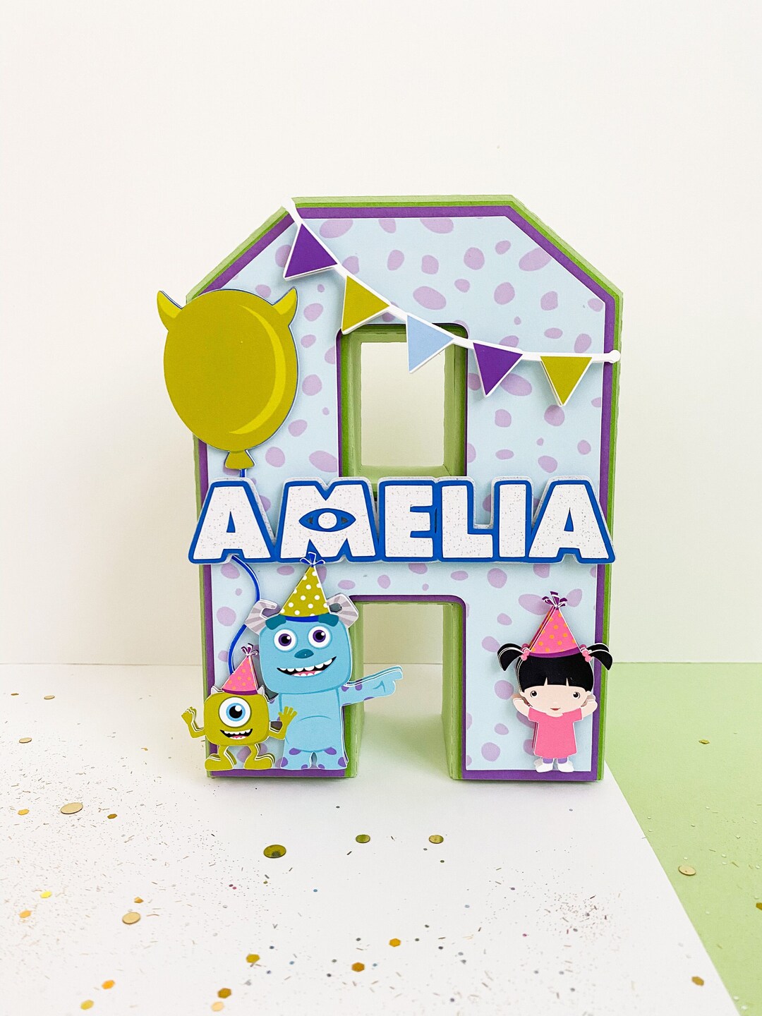 Monsters Inc 3D Letters Monsters Inc Birthday Party - Etsy