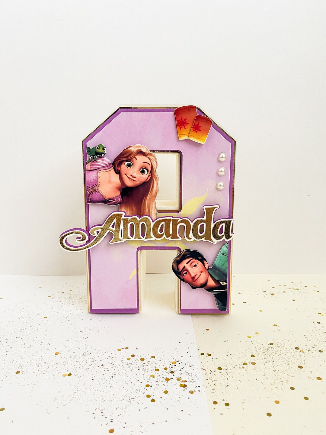 Tangled 3D Letters, Rapunzel Birthday Party, Tangled Party Decor ...