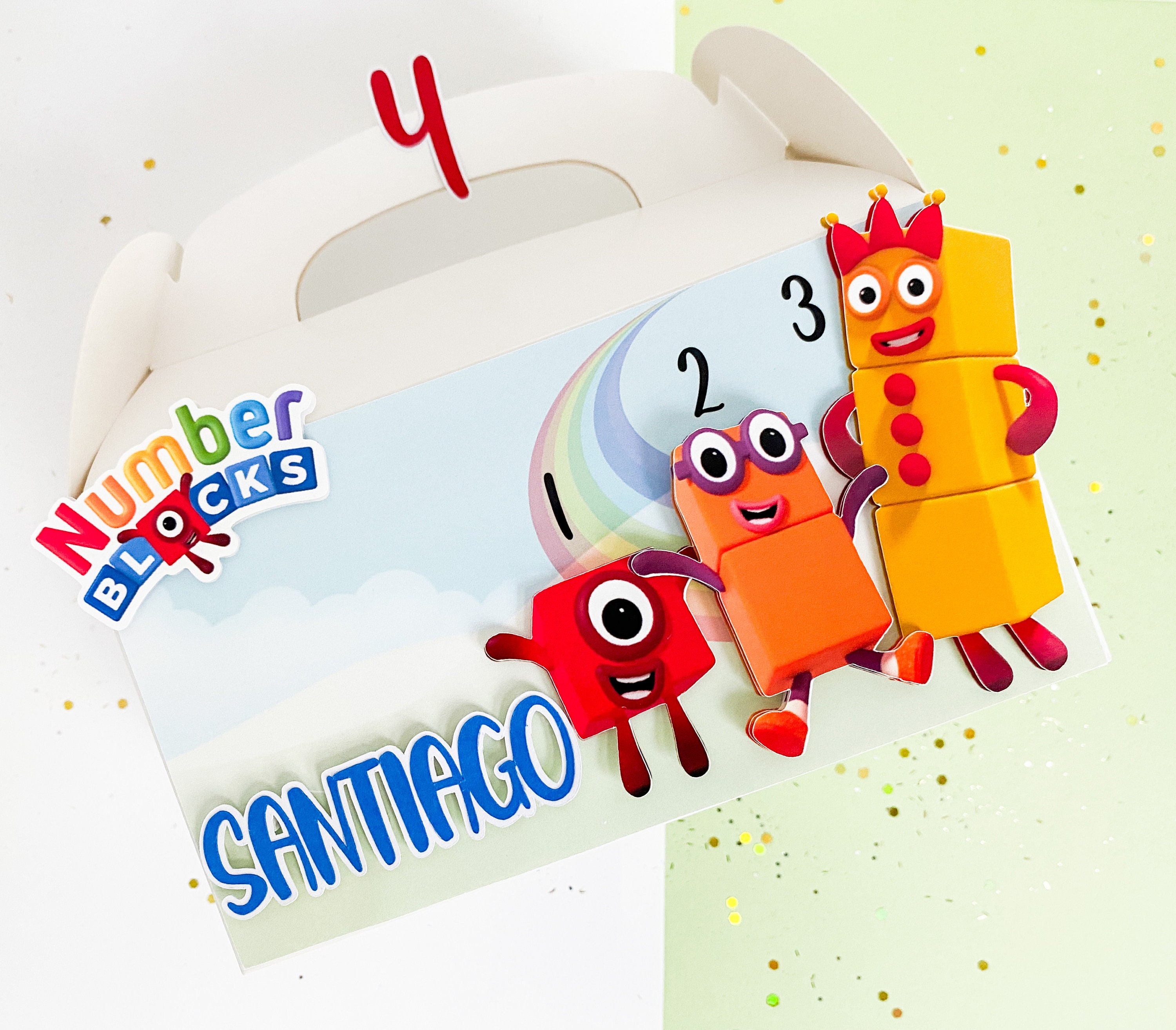 Custom Set of 3D Numberblocks Favor Box Numberblocks Party - Etsy México
