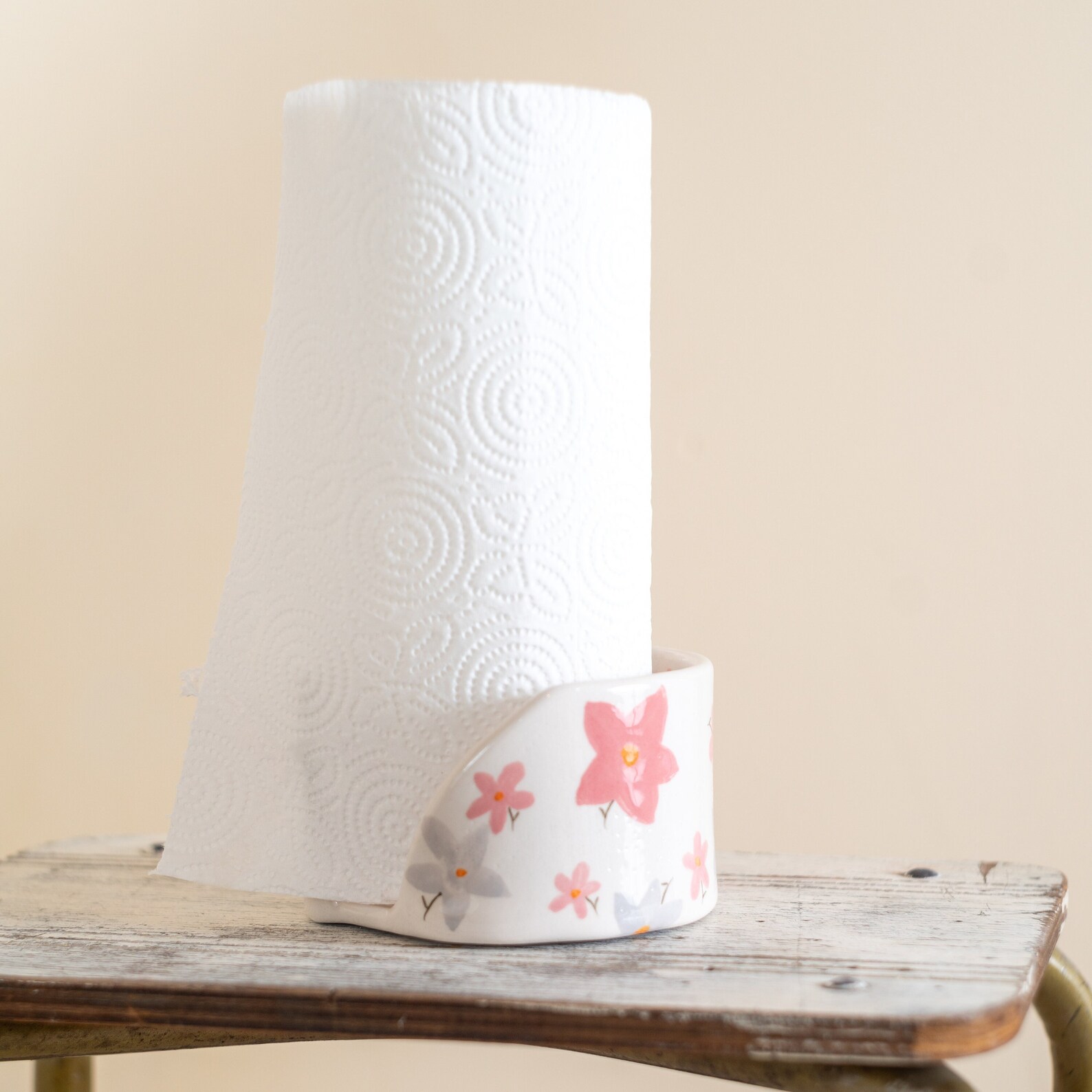 Paper Towel Holder - Handmade Ceramic Paper Towel Stand - Unique ...