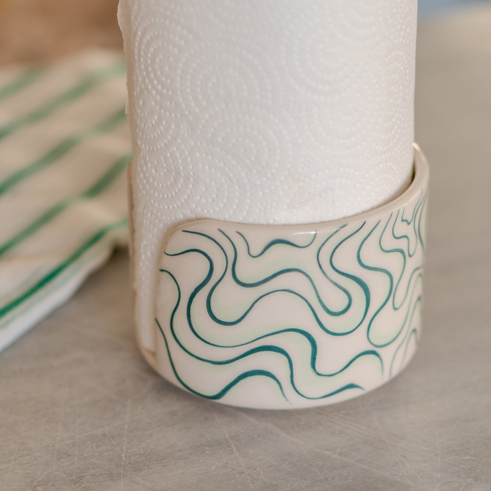 Towel Rack - Paper Towel Holder, Floral Gifts, Handmade Home Decor - Etsy