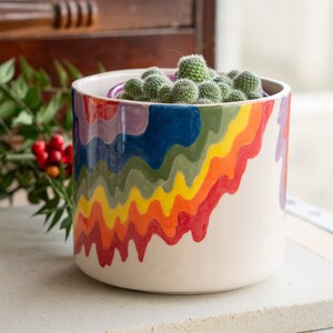Unique Flower Pot - Ceramic Indoor Planter, Unique Home Decor, Cute ...