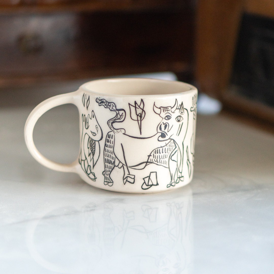 Picasso Guernica - Handmade Ceramic Mug, Pottery Mug, Art Lover Gift - Etsy