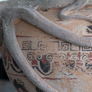 Octopus Pot - Octopus Vase, Artisan Home Decor, Handmade Large Pot ...