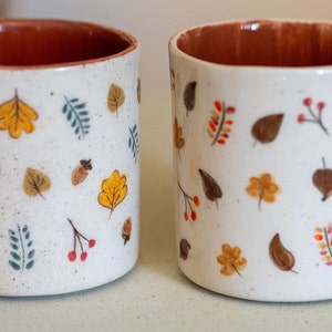 Fall Mug Set, Pumpkin Spice Mug, Handmade Ceramic Mug Set | Set of 2 - Etsy