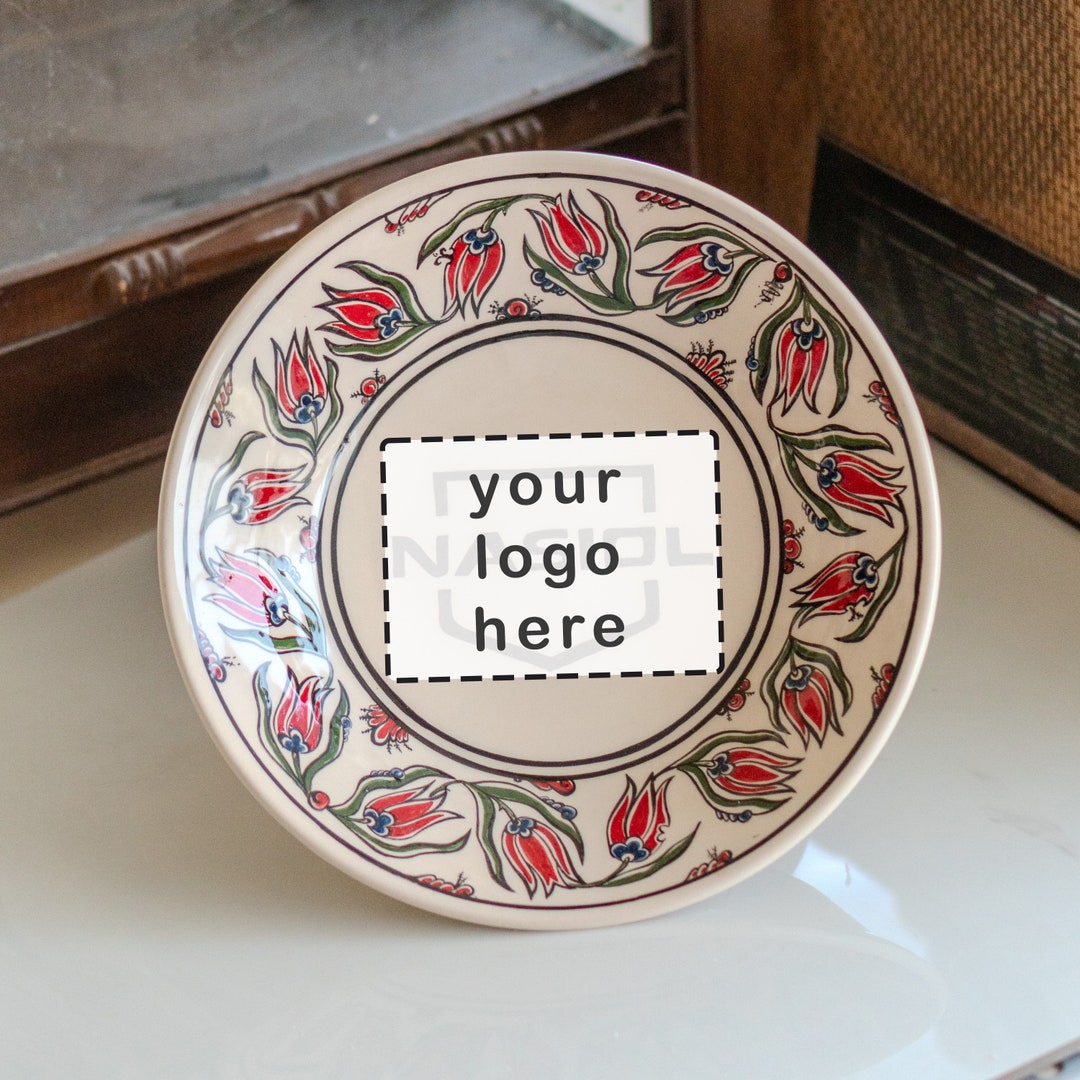 Custom Logo Plate - Vintage Decor Tile Plate, Business and Housewarming ...