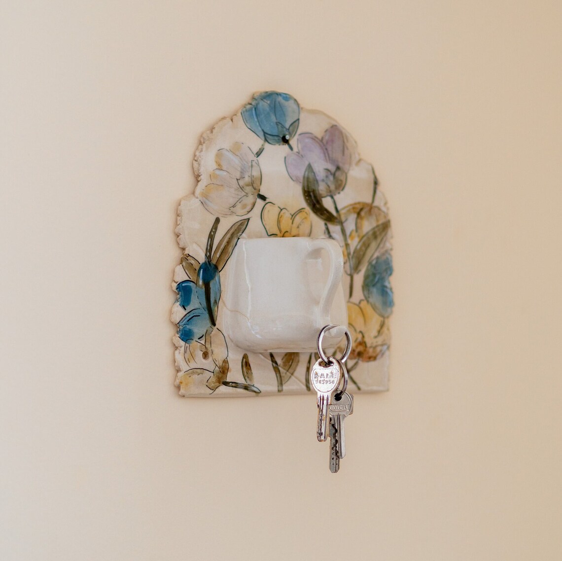 Key Holder for Wall, Ceramic Key Hanger, Handmade Key Rack ...