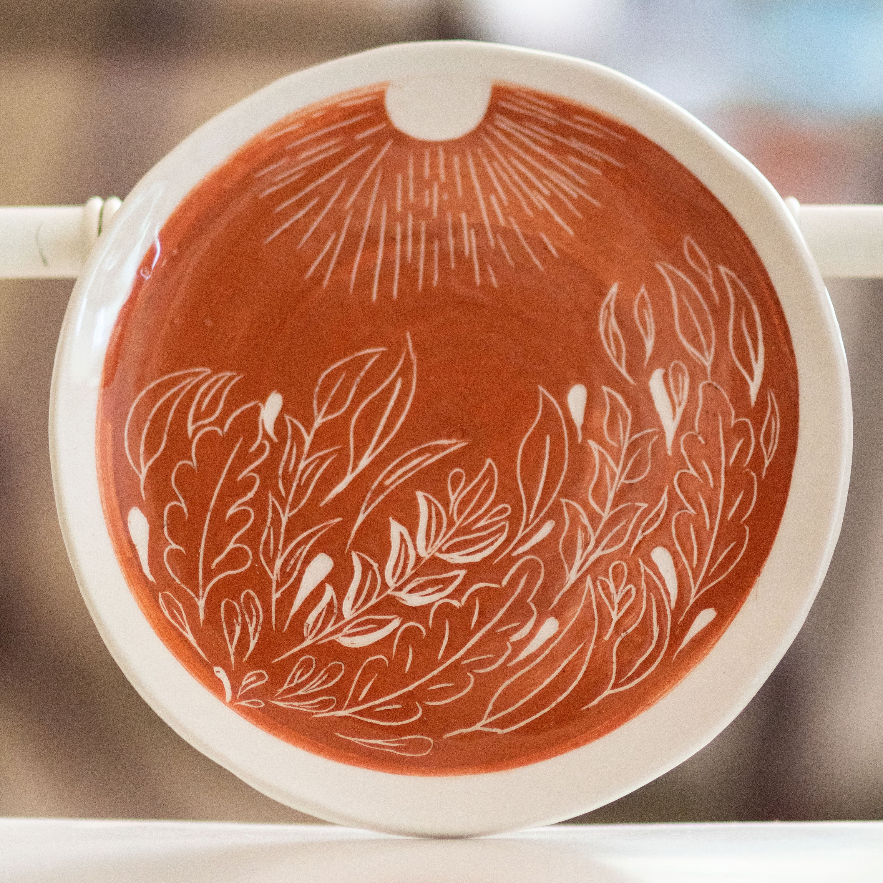 Handmade Dinnerware, Floral Plate Set, Terracotta Ceramic Dinnerware ...
