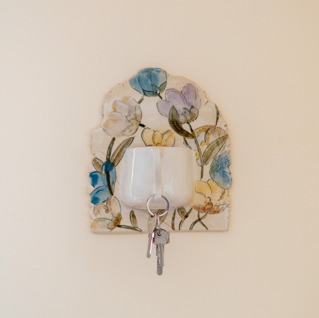 Key Holder for Wall, Ceramic Key Hanger, Handmade Key Rack ...