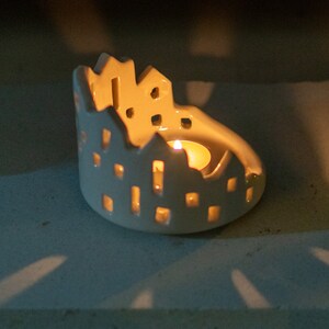 Cityscape Tea Light Set - Living Room Decor, Unique Tea Light Holder - Etsy