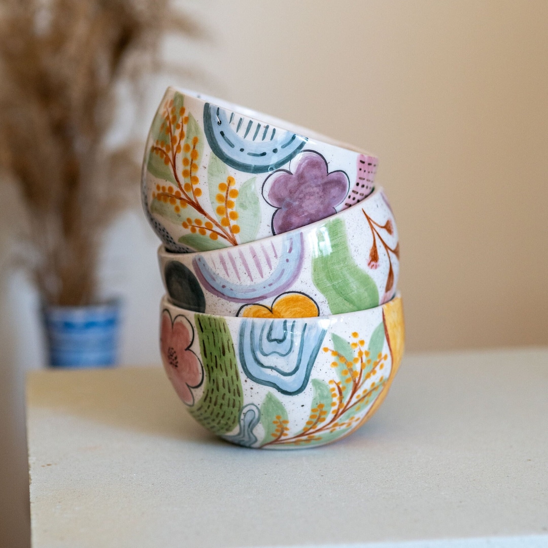 Handmade Ceramic Bowl, Ramen Bowl, Ice Cream Bowl, Cereal Bowl | Uniqe ...