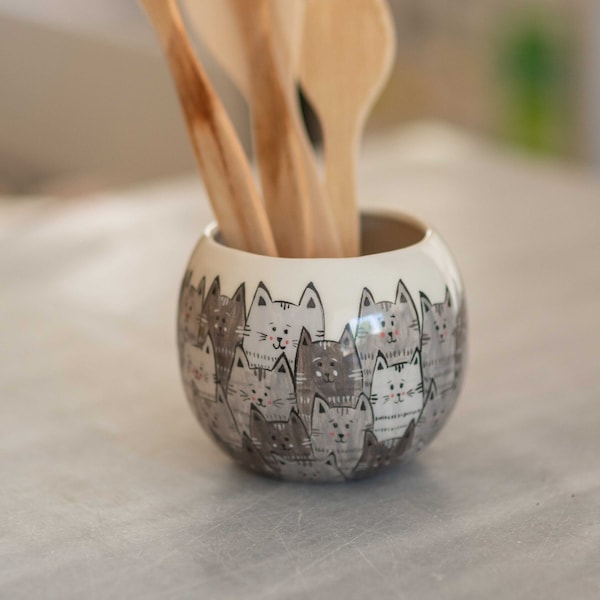 Kitchen Utensils With Cats - Etsy