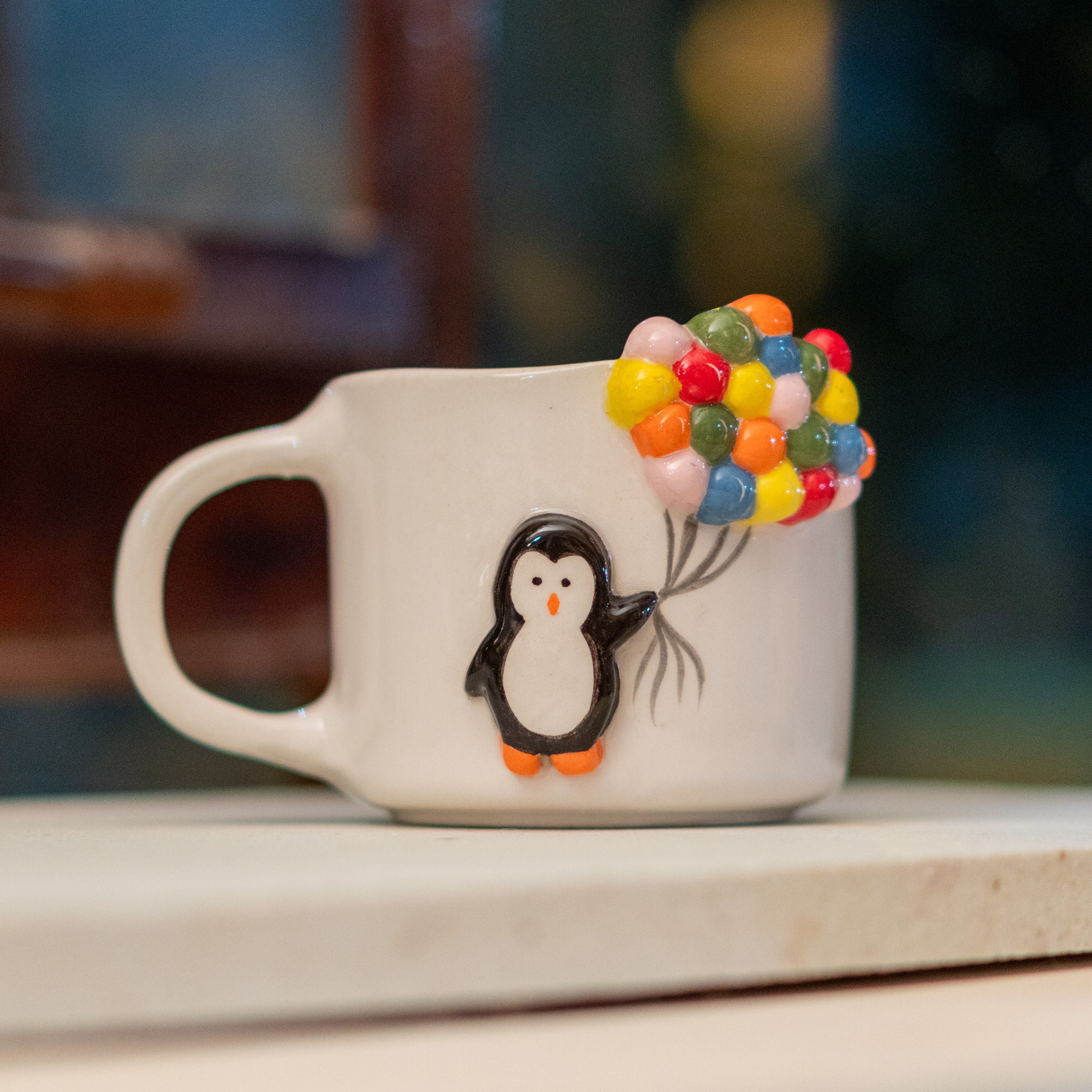 Cute Coffee Mug - Handmade Pottery, Cute Penguin, Unique Holiday Gift ...