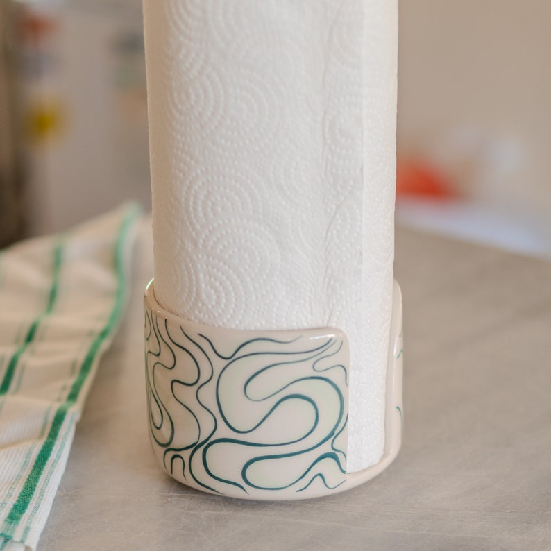Paper Towel Holder - Handmade Towel Rack, Toilet Paper Holder, Minimal ...