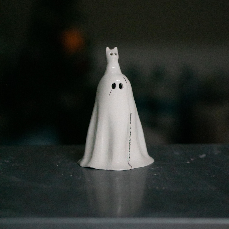Ghost Incense Holder - Cat Incense Burner, Halloween Decor, Unique ...