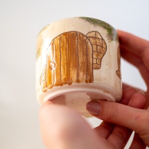 House Coffee Mug | Vintage House Decorated Coffee Cup | Large Handmade ...